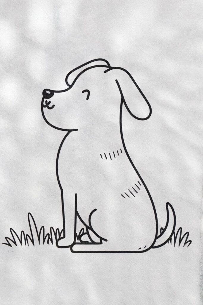 Simple Dog Drawings for Beginners - A Minimalistic Collection