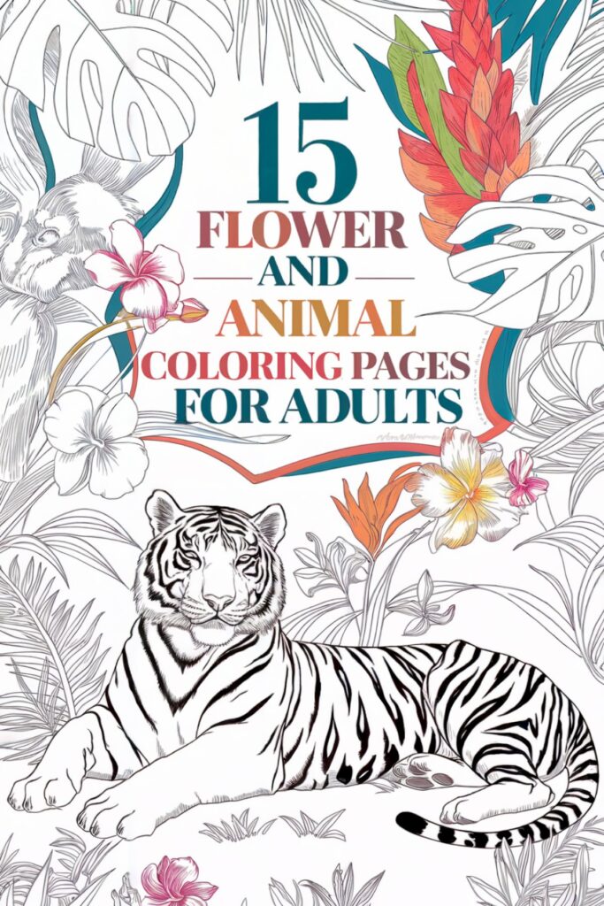 15 Gorgeous and Detailed Coloring Pages for Adults