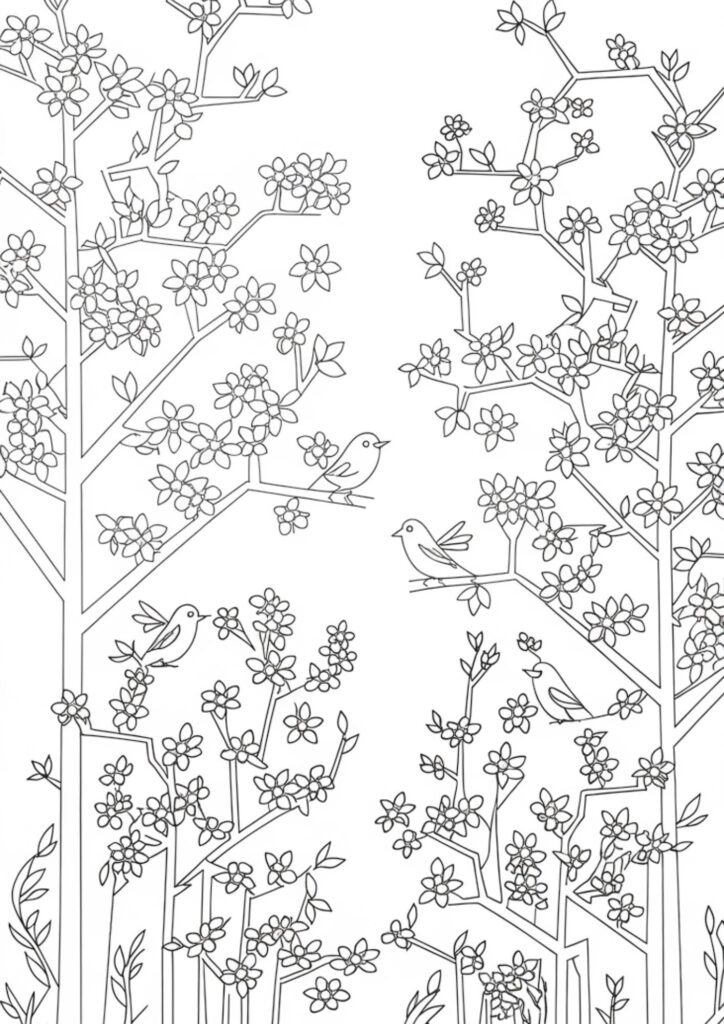17 Beautiful Spring Coloring Pages For Adults You’ll Fall In Love With