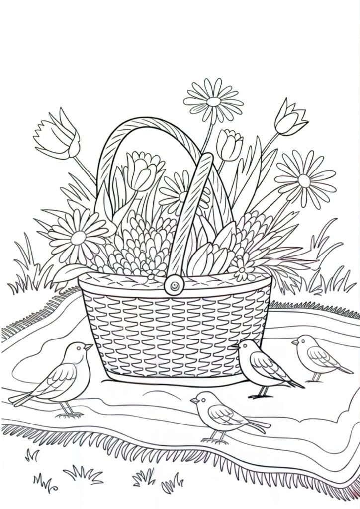 17 Beautiful Spring Coloring Pages For Adults You’ll Fall In Love With