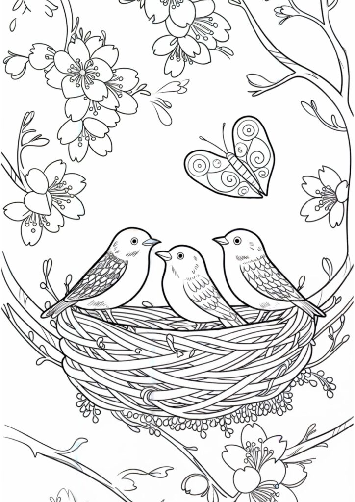 17 Beautiful Spring Coloring Pages For Adults You’ll Fall In Love With