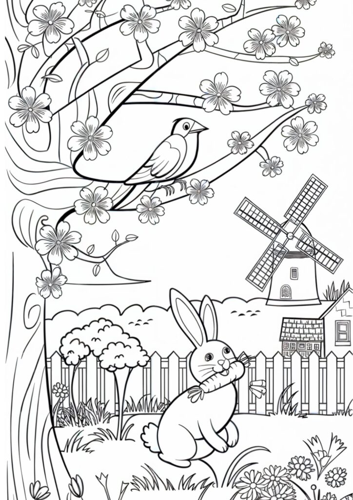 17 Beautiful Spring Coloring Pages For Adults You’ll Fall In Love With